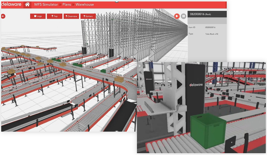 Boost warehouse efficiency with 3D Digital Twin - delaware Belgium